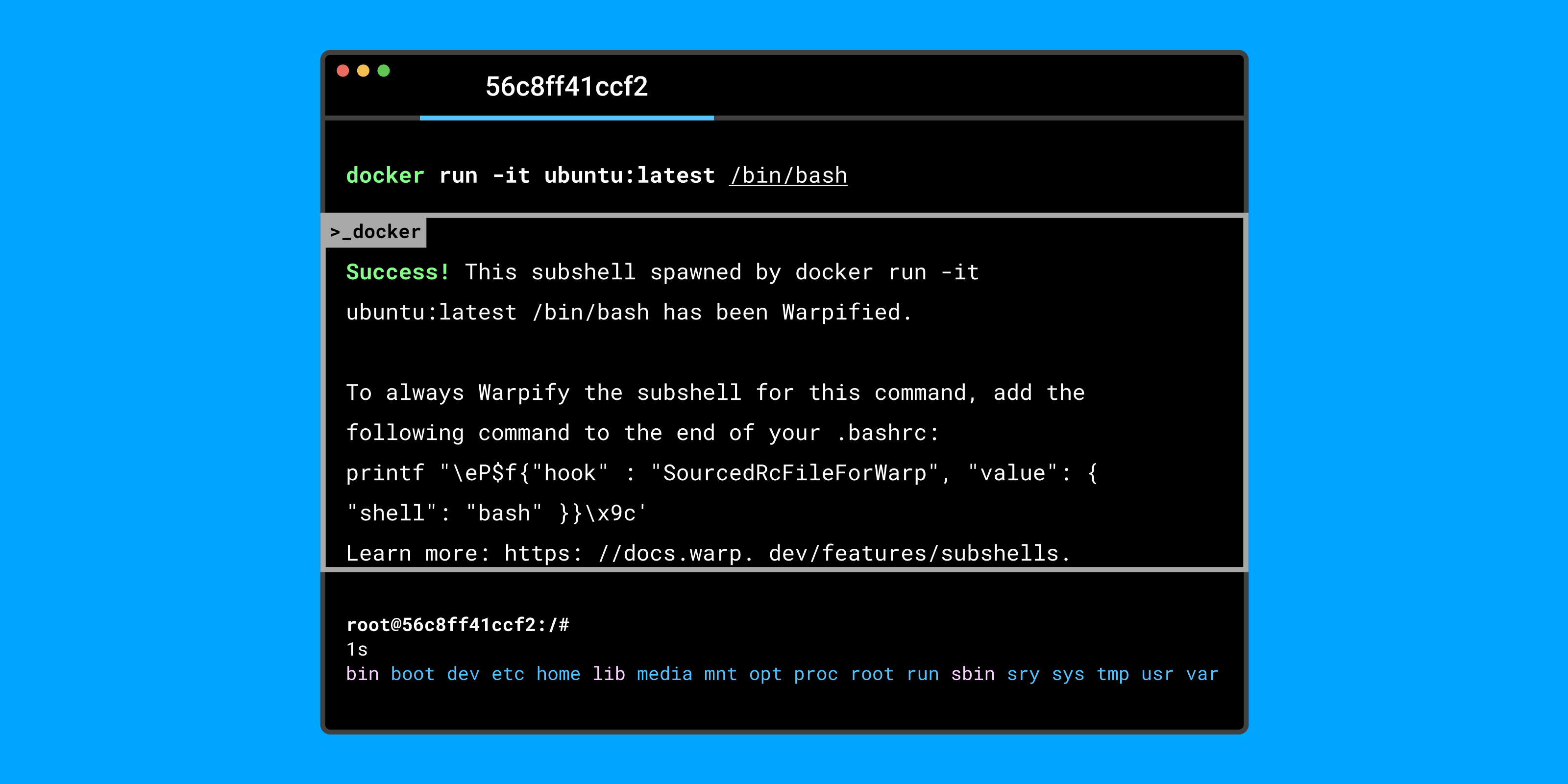 Warp: Warp supports subshells with modern IDE, blocks, and autocompletions